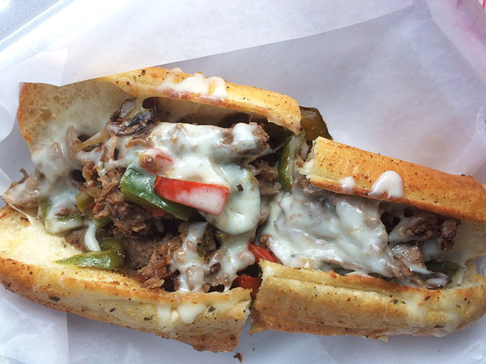 Philly cheesesteak that would make a Philadelphian nod in approval &ndash; meat, cheese, and bread in perfect harmony.
