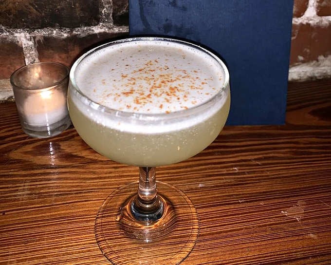This Pisco creation glows like bottled sunshine, delivering South American sophistication to a Florida rooftop with effortless style and grace.