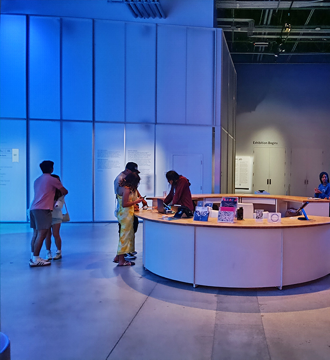 The reception area: where staff members prepare visitors for the mind-bending journey ahead, like friendly sherpas guiding you up Mount Hallucination.