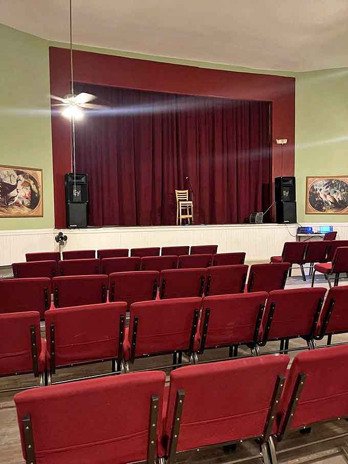 From this angle, you can almost hear the echoes of a hundred years of applause and standing ovations.