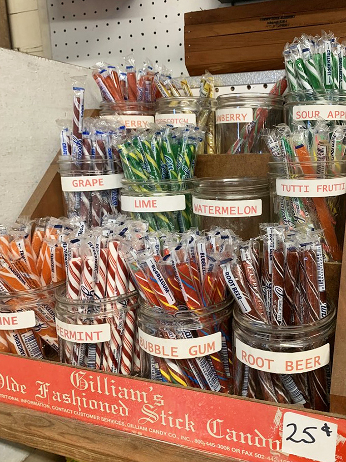 Candy jars transport visitors to simpler times when a quarter bought childhood bliss and flavors like "horehound" weren't just hipster inventions.