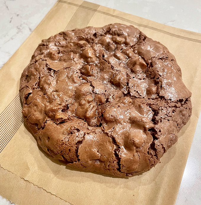 This chocolate cookie doesn't just cross the line between brownie and cookie&mdash;it dances gleefully back and forth across it.