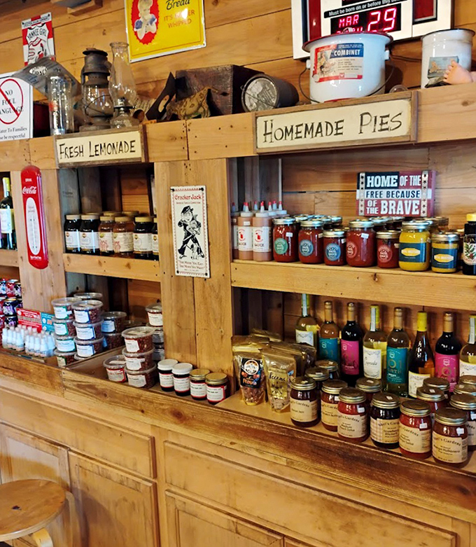Homemade pies and preserves line rustic wooden shelves &ndash; edible souvenirs that capture Florida's agricultural bounty in glass jars and flaky crusts.