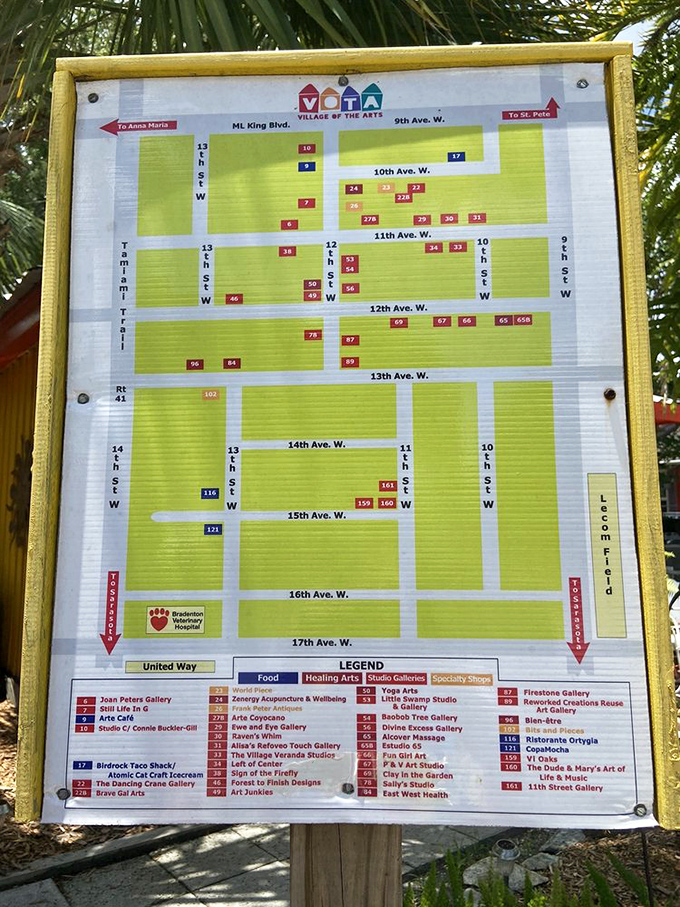 The Village map reveals a treasure trove of artistic spots &ndash; your passport to getting wonderfully lost in creativity.