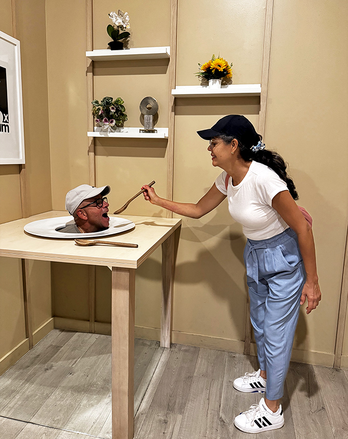 A mind-bending room where walls become floors and normal physics takes a coffee break. The perfect place to recreate your favorite Spider-Man wall-crawling scenes.