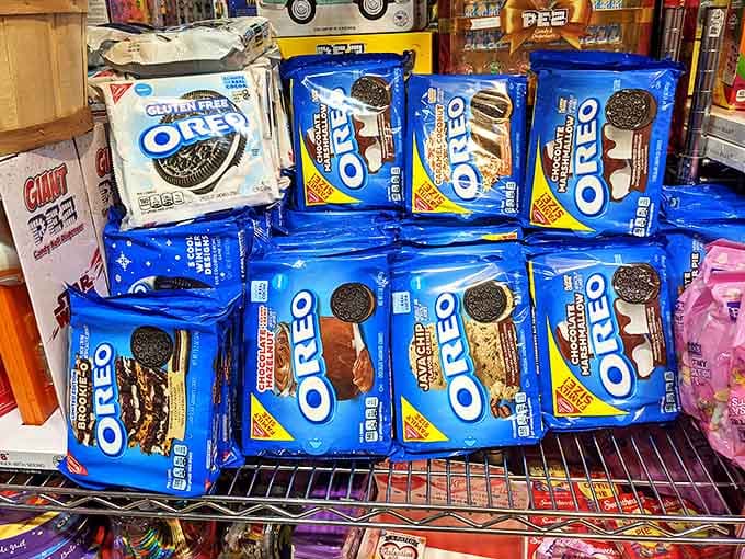 The Oreo display proves America's favorite cookie has more variations than most marriages have conversations &ndash; from gluten-free to double-stuffed madness.