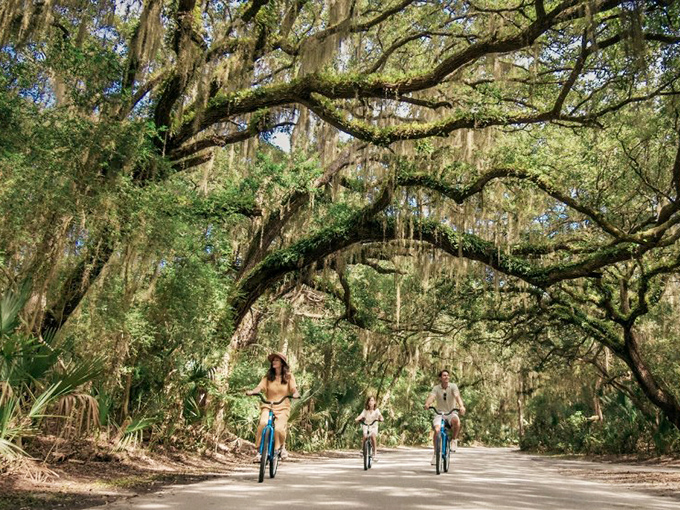 Families discover that two wheels beat four when experiencing the full sensory delight of this natural wonder.