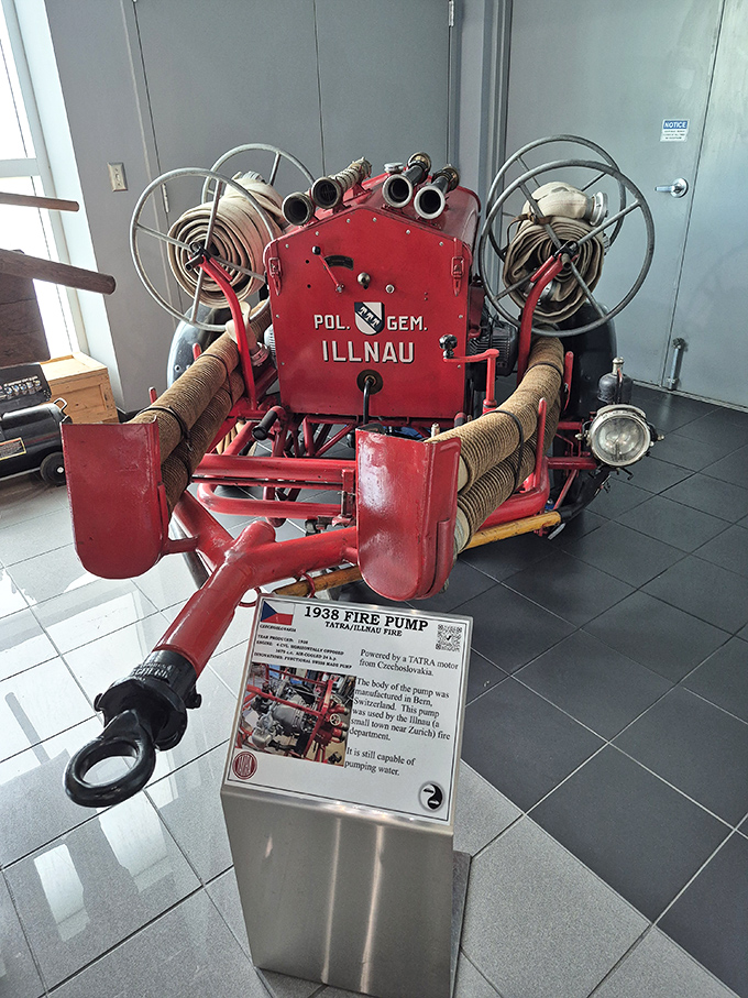This 1938 Fire Pump isn't just emergency equipment &ndash; it's a red-hot reminder that innovation often comes from necessity.