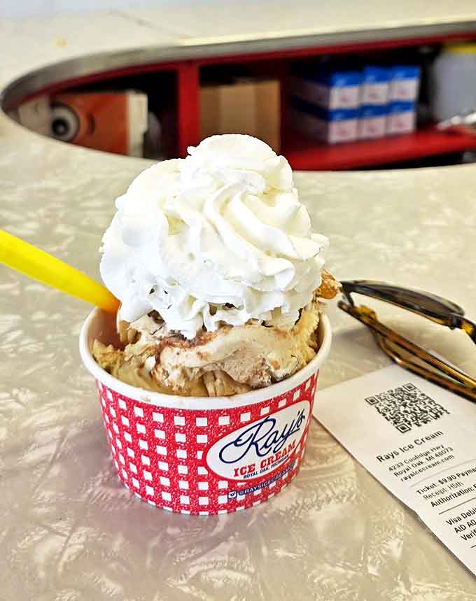 Ray's baseball sundae pays homage to Detroit's beloved Tigers &ndash; because nothing says "America's pastime" like eating your weight in ice cream while discussing batting averages.