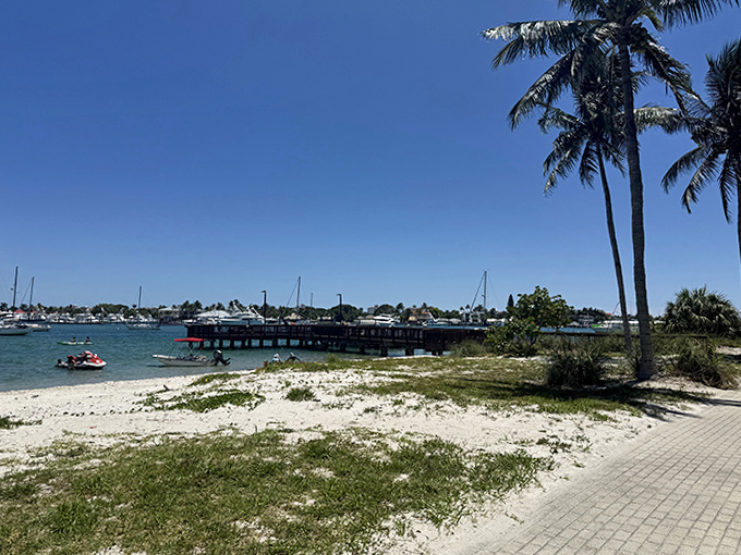 Maritime magic where boats bob gently against wooden docks, waiting to ferry adventurers back to the reality they're happily escaping.