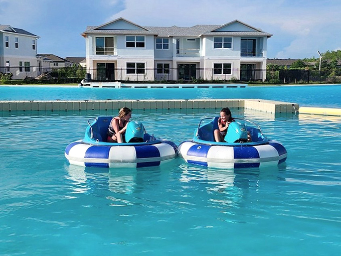 Bumper Boats Aquatic bumper cars where family feuds are settled with splashes instead of words.