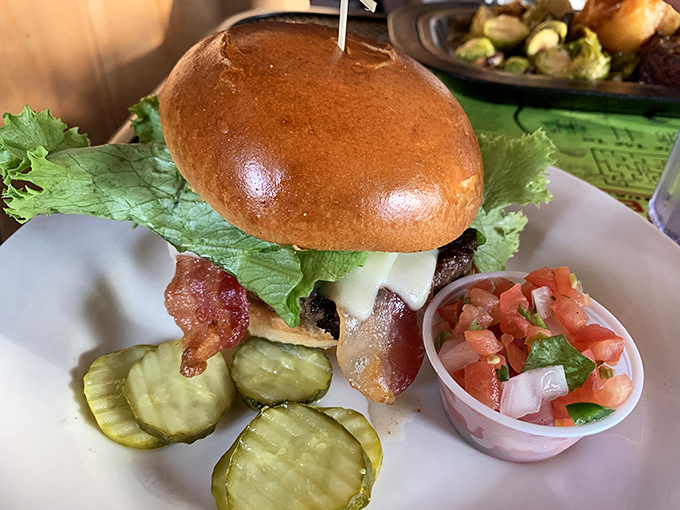 This isn't just a burger &ndash; it's a masterclass in balance, with fresh toppings and house-made pickles that elevate every bite.