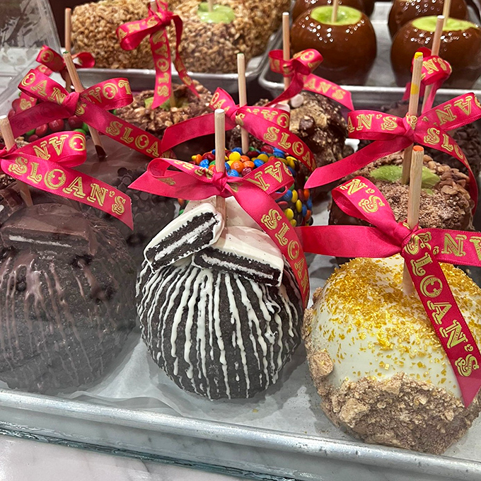 Chocolate-dipped Oreo apples that make you question everything you thought you knew about fruit being "healthy." Worth it.