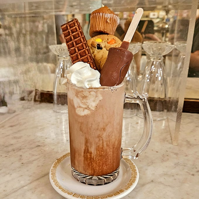 Chocolate Peanut Butter Banana: Not so much a drink as an event &ndash; this mug holds enough deliciousness to qualify as a meal in some countries.