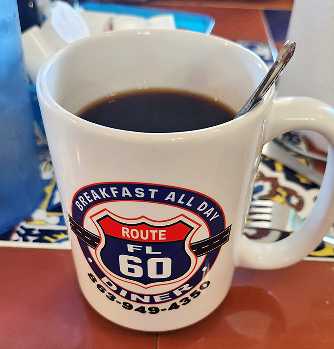 More than just a beverage&mdash;it's the lifeblood of any great diner experience. This steaming mug promises the perfect companion to breakfast conversations and people-watching.