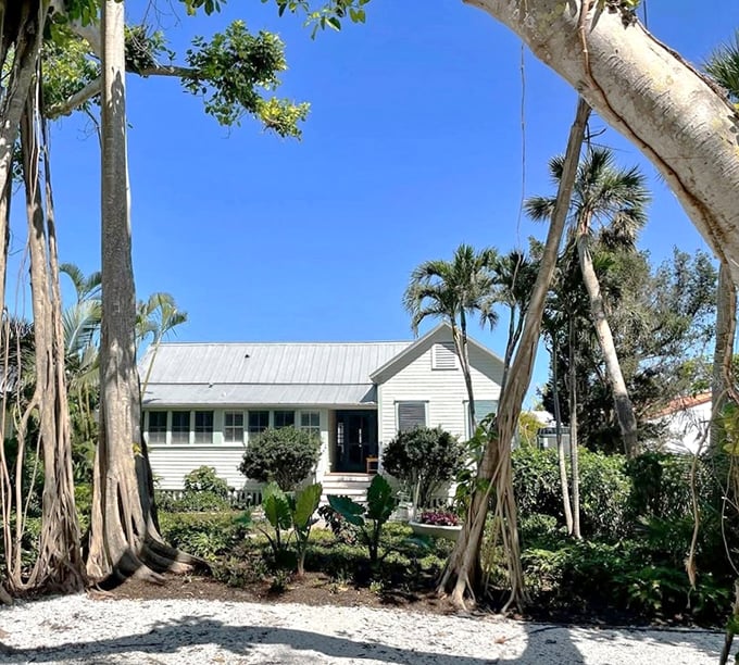 Island living at its finest &ndash; when your cottage comes with century-old living sculptures as landscaping.