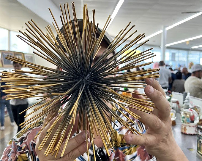 Kitchen gadgets whose purposes remain mysterious until a fellow shopper exclaims, "My mother had one of those for removing olive pits!"