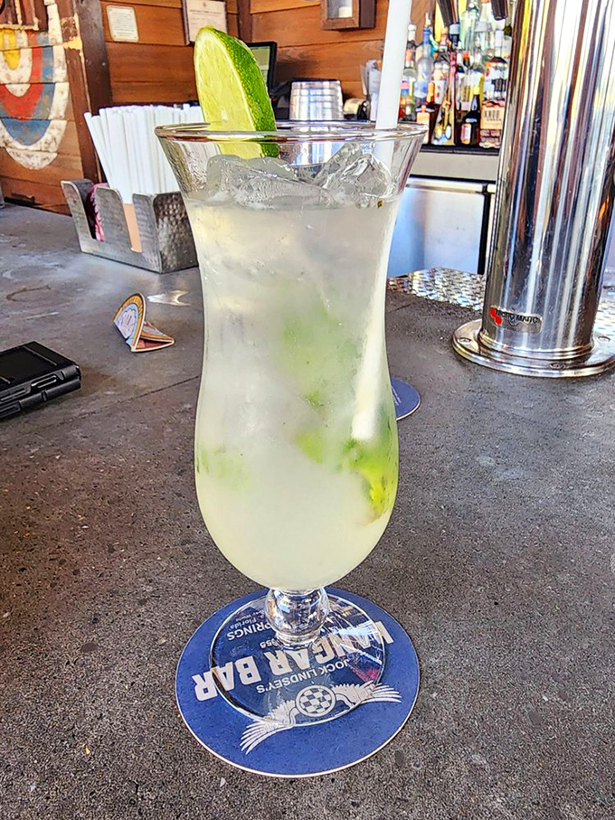 This isn't just a cocktail&mdash;it's a refreshing oasis after a long expedition, with lime brightening every sip like discovered treasure.