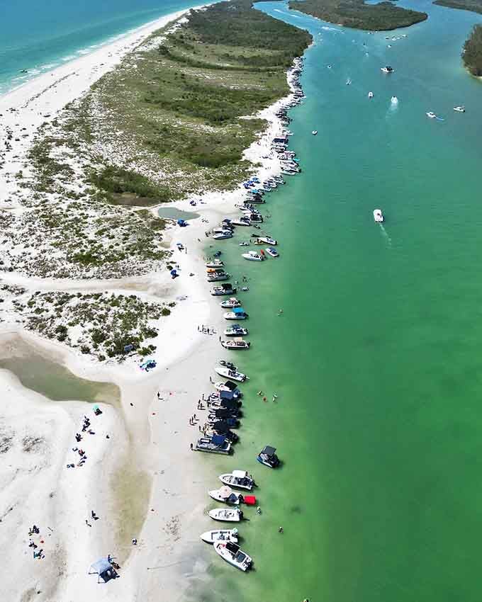 Turquoise waters meet pristine beaches along Anna Maria's coastline, creating a color palette that would make any artist reach for their brushes.