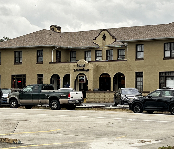 The historic Hotel Cassadaga stands majestically outside the camp's official boundaries, offering rooms where the turndown service might include unexpected ghostly visitors.