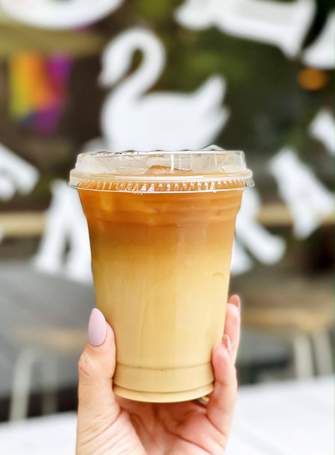 That iced coffee isn't just a beverage, it's liquid motivation – smooth, rich, and guaranteed to improve any Florida morning.