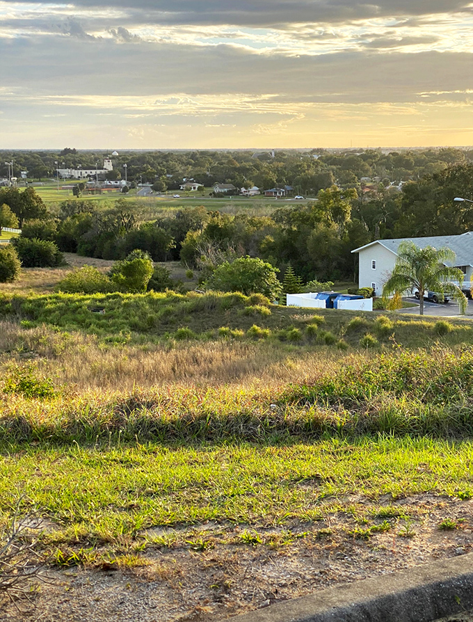 The rolling landscape surrounding Spook Hill offers beautiful vistas &ndash; and perhaps contributes to the mind-bending optical illusion.