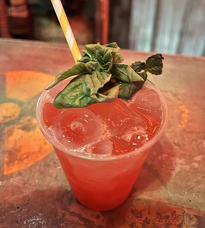 This isn't just a strawberry drink &ndash; it's a potion of delight garnished with fresh basil, creating a sweet-savory symphony in a glass.