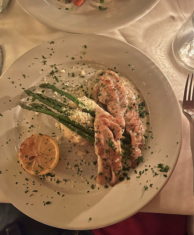 Perfectly prepared snapper with asparagus proves that Key West dining isn't all fried seafood baskets &ndash; though those are pretty amazing too.