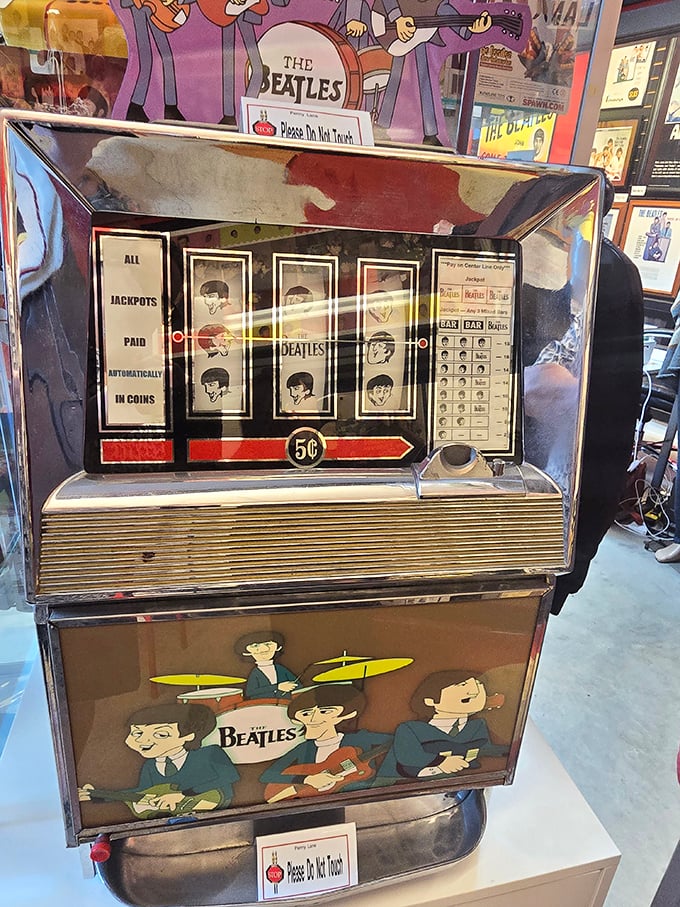 The vintage Beatles slot machine proves the band's merchandising reach was revolutionary &ndash; imagine hitting the jackpot with four matching mop tops!