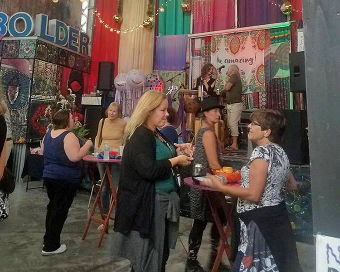 Community gathers where creativity lives &ndash; these visitors aren't just attending an event; they're participating in a cultural conversation that transcends ordinary social boundaries.