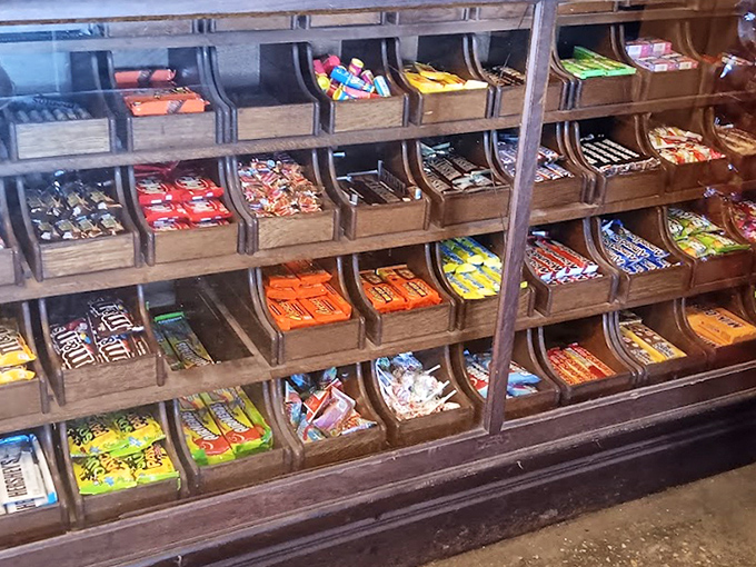 The candy selection transports visitors to childhood &ndash; wooden bins filled with treats that have disappeared from chain stores but live on here.