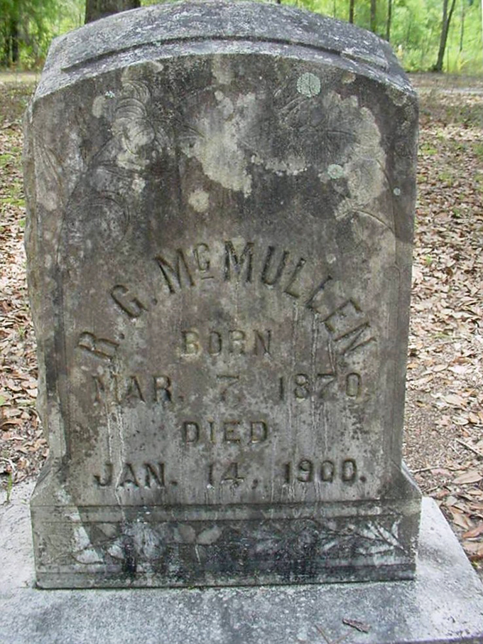 R.G. McMullen's marker stands as a quiet reminder that behind every date carved in stone lies an entire universe of experiences.