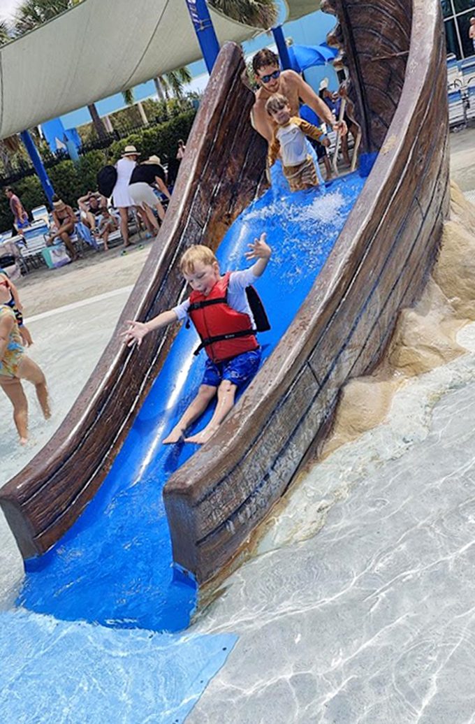 The perfect introduction to adrenaline addiction, where tiny thrill-seekers discover gravity's magic while parents capture those priceless "wheeeee!" expressions.
