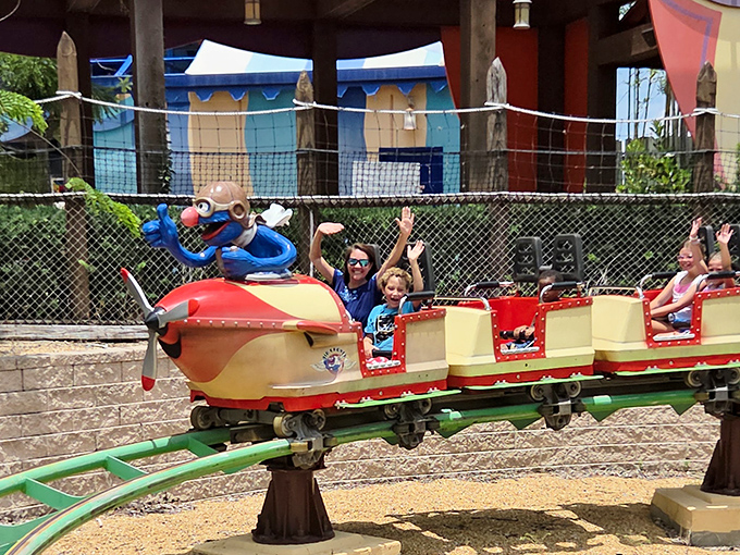 Air Grover: Where future thrill-seekers earn their training wheels before graduating to rides that require signing waivers.