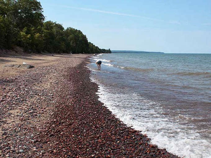This pebble beach along Superior is perfect for contemplative walks and pretending you're in a thoughtful indie film about finding yourself through nature.
