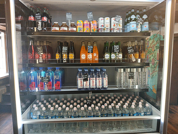 The beverage selection offers worthy companions to your frozen adventure &ndash; though honestly, who needs a chaser when the main event is this good?