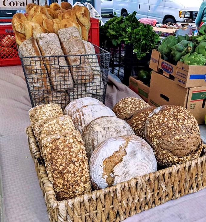 Bread that makes you question everything you thought you knew about carbohydrates – crusty, artisanal, and worth every delicious calorie.
