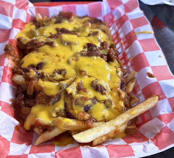 Chili cheese fries that should come with a warning label: "May ruin all other chili cheese fries for you forever."