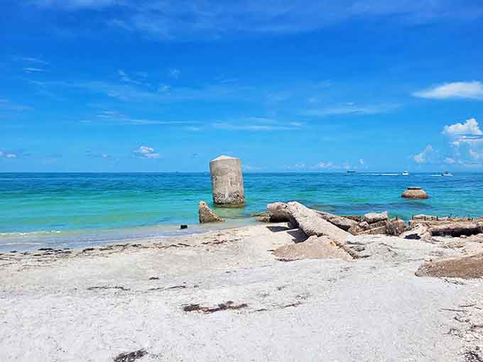 Time and tide transform military might into haunting beauty, where history buffs can explore without velvet ropes or audio guides.