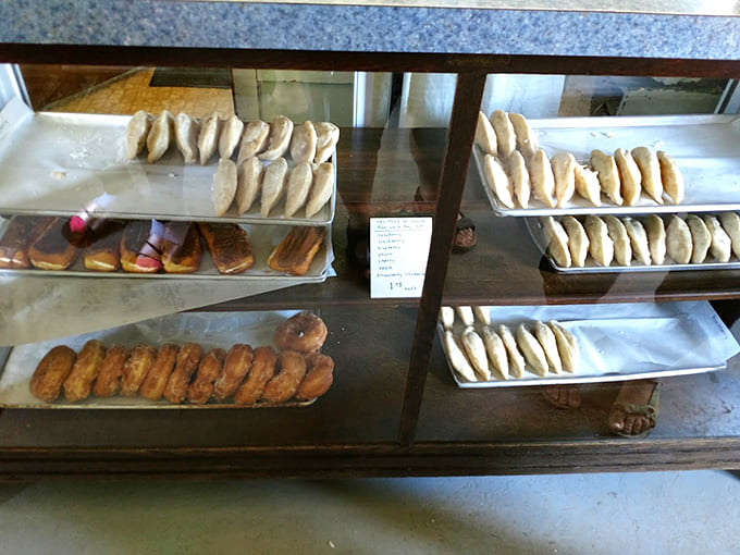 The display case offers more tough decisions than a game show, except every choice is a winner and you get to eat the prizes.