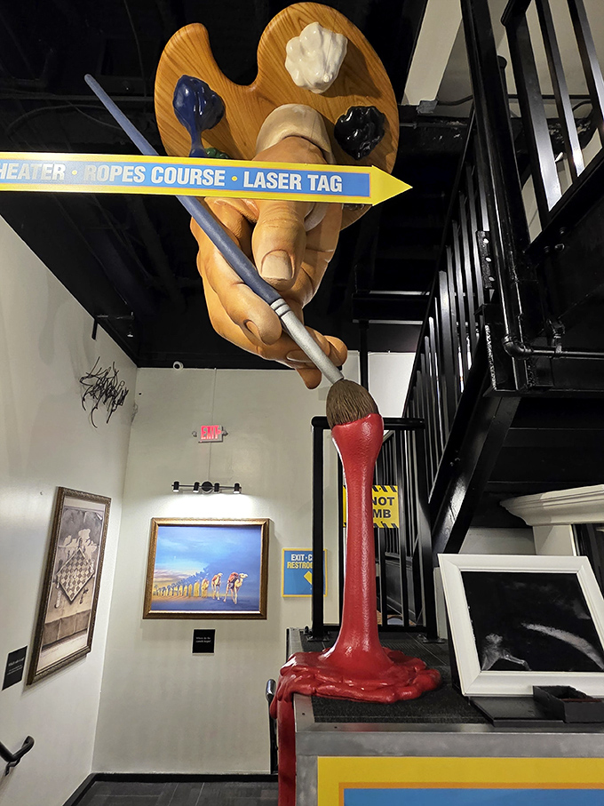 This creative zone transforms ordinary visitors into artists, scientists, and occasionally confused participants wondering what exactly they're supposed to do here.