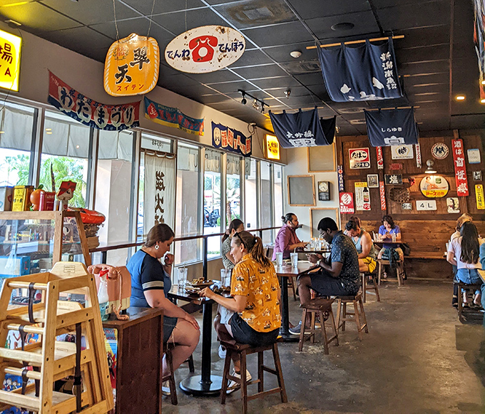 Guests relax over warm bowls and friendly conversation in this cozy, casual Japanese eatery.