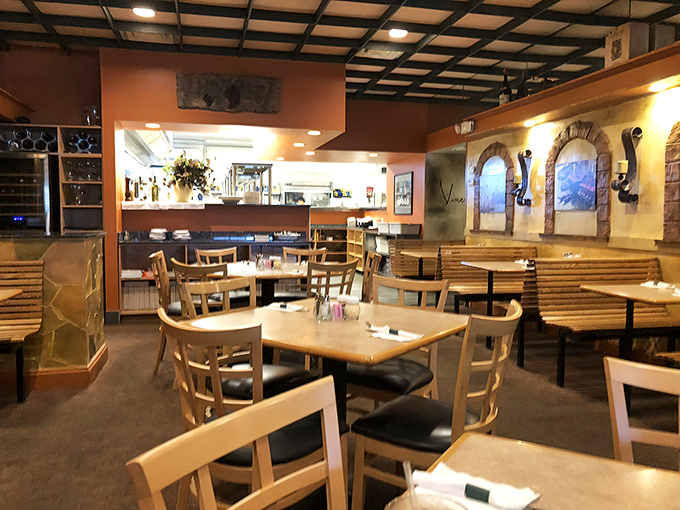 The dining room buzzes with that perfect level of energy &ndash; not too loud for conversation, not too quiet to feel awkward.