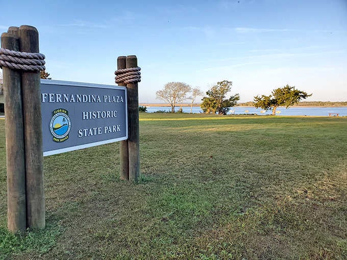 Fernandina Plaza Historic State Park may be small in size, but delivers sweeping river views from this strategic historical location.