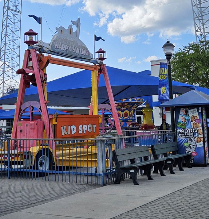The Happy Swing introduces little ones to the joys of pendulum rides without the need for motion sickness bags or parental anxiety.
