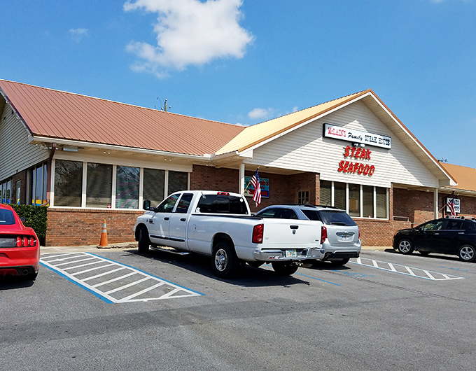 McLains Family Steak House &ndash; where "medium rare" isn't a suggestion, it's a solemn oath between cook and customer.