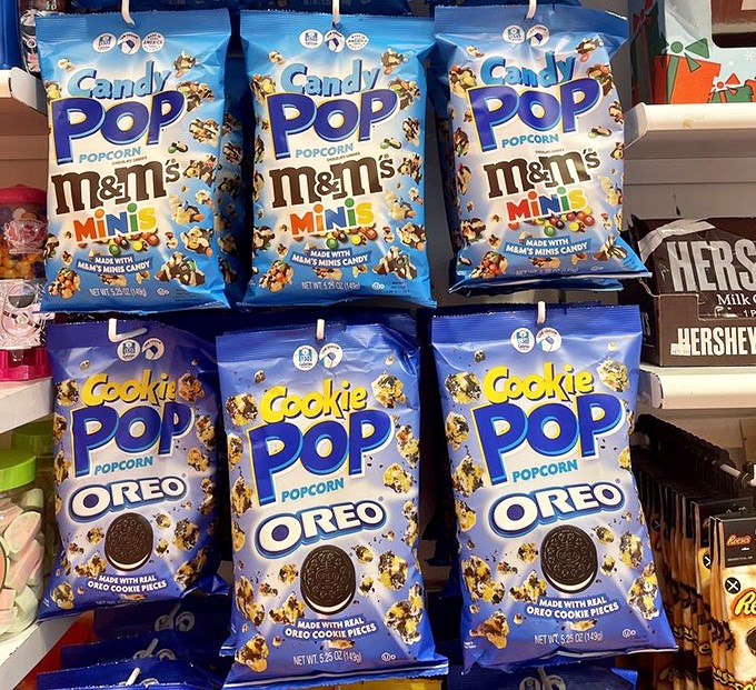 Minis and Oreo Popcorn Bags: Familiar favorites reimagined &ndash; because the only thing better than cookies is cookies infiltrating other snacks.