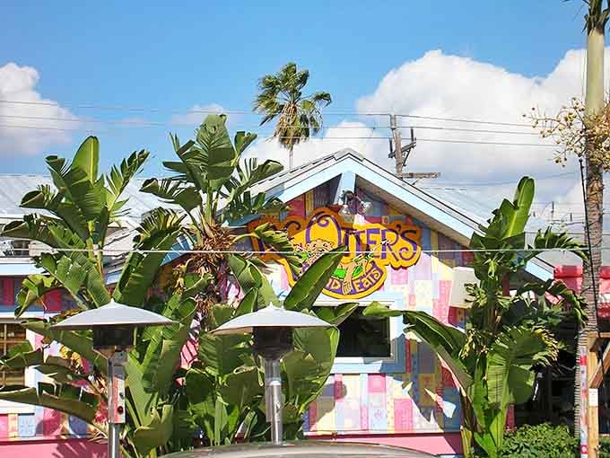 RC Otter's Island Eats bursts with tropical charm, serving up hearty island fare surrounded by enough greenery to make a botanist swoon.