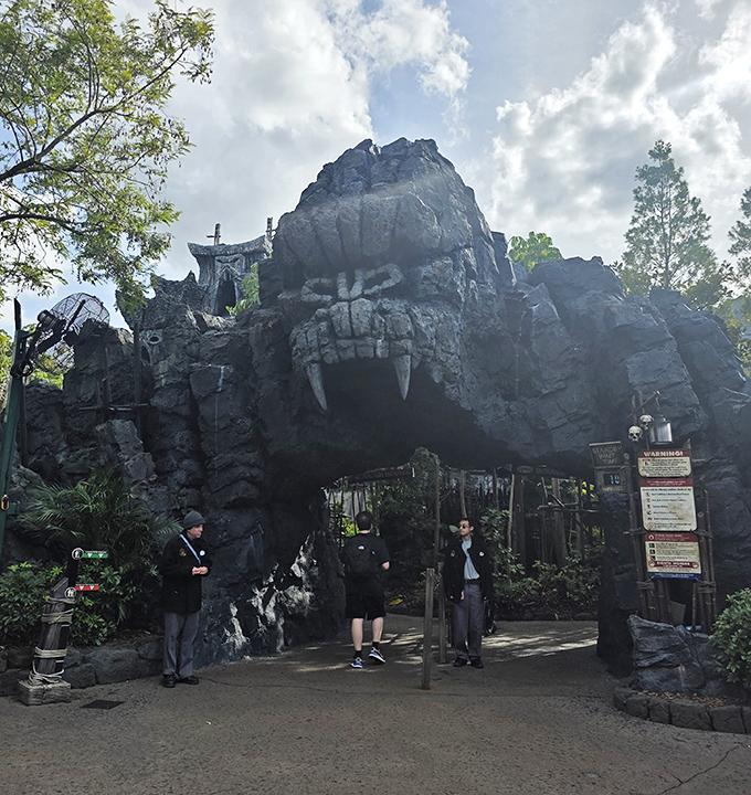 Kong's massive stone entrance dares visitors to face the eighth wonder of the world, where jungle adventures await the brave.