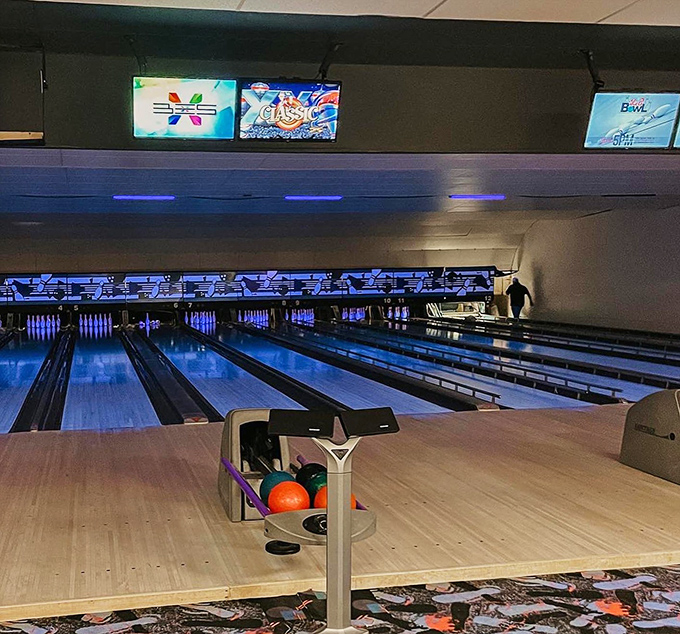 Strike up some family competition at Rich Lanes, where bowling shoes are still questionably stylish and perfect games remain elusive dreams.